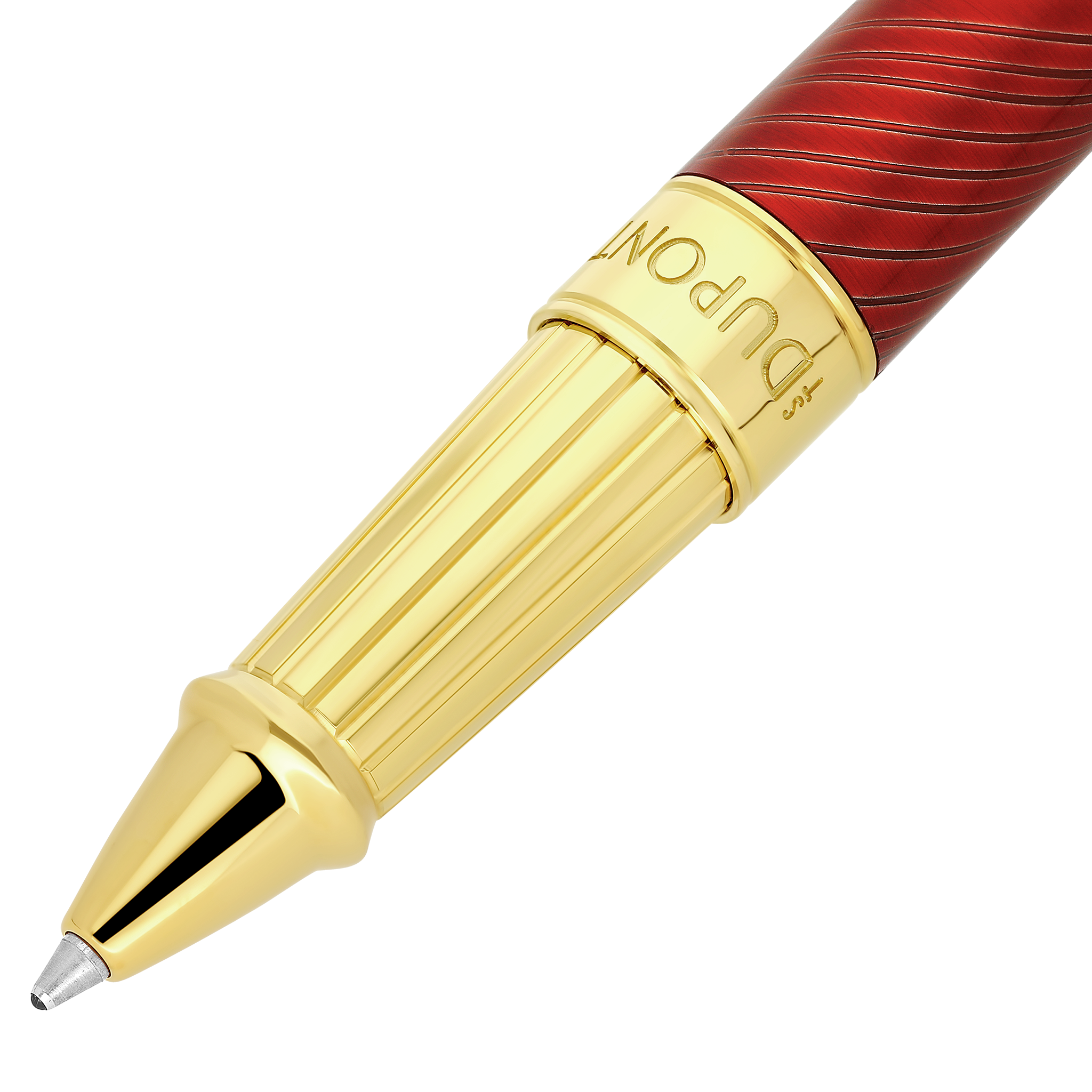 S.T. Dupont LINE D ETERNITY ROLLERBALL HORSE RED/YGD 422080L - Fourteen ...