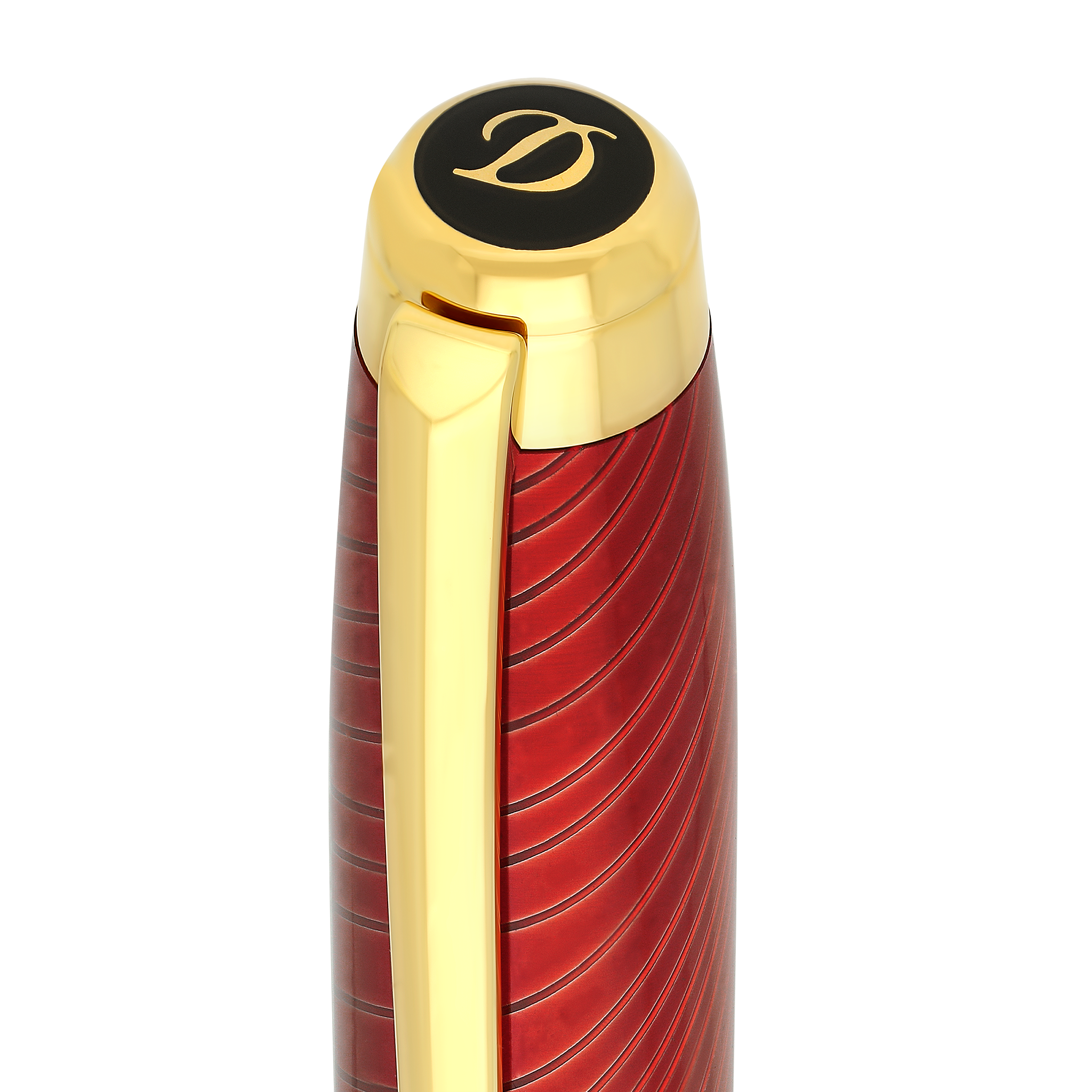 S.T. Dupont LINE D ETERNITY ROLLERBALL HORSE RED/YGD 422080L - Fourteen ...