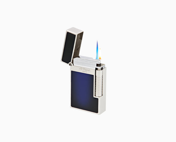 S.T. Dupont LE NEW GRAND DUPONT BLUE LACQUER AND PALLADIUM LIGHTER- C2 ...