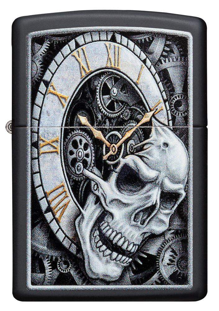 Zippo Skull Clock Design 29854 - Fourteen Ninety Two