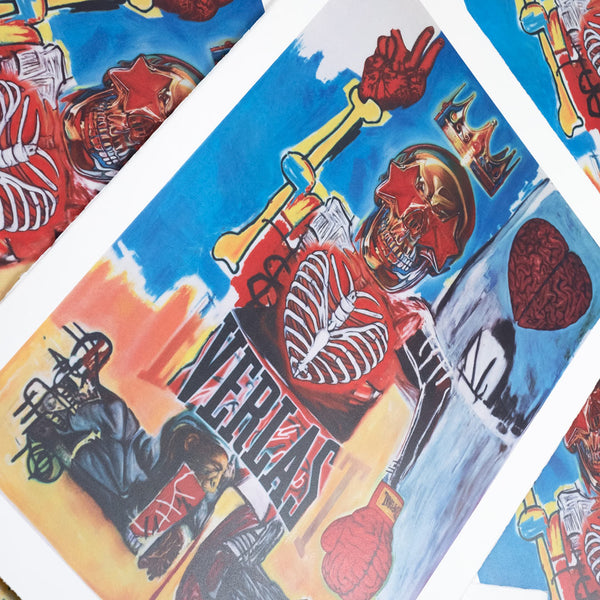 RON ENGLISH - Basquiat Boxer Everlast Color Screen Print - Fourteen ...